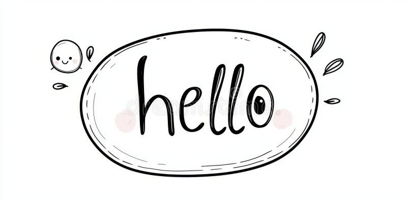 An Easter Background with Rabbits and a One-line Drawing of Hello ...