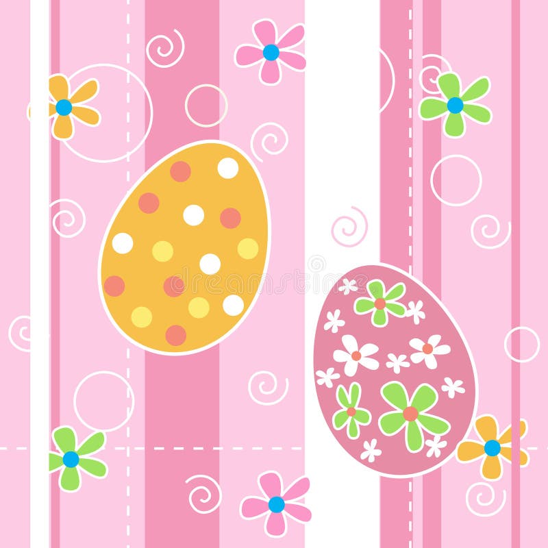 Easter Background Seamless Pattern Stock Illustration - Illustration of ...