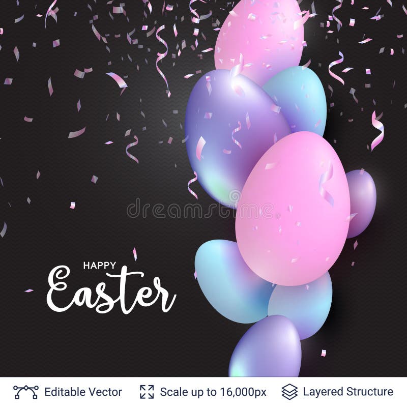Easter Background Template. Stock Vector - Illustration of season ...