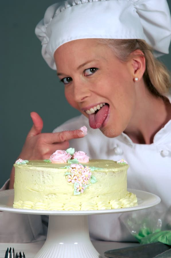 Easter Bakery Chef stock image. Image of frosting, smiling - 2028137