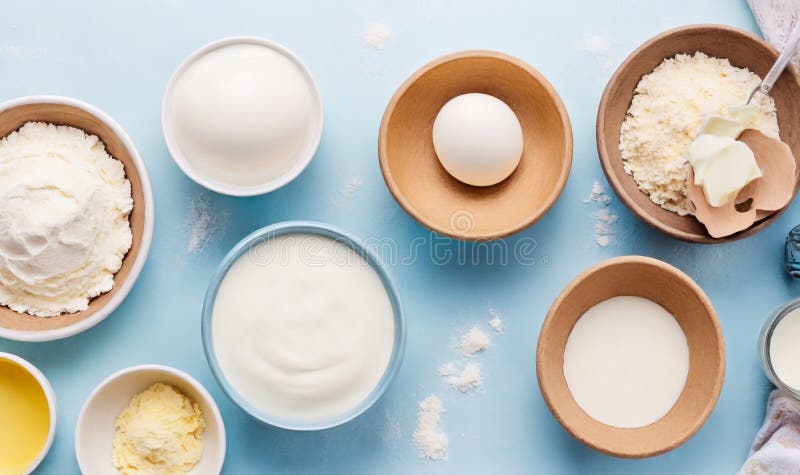 Easter Bakery Theme with a Selection of Baking Essentials Like Sugar ...