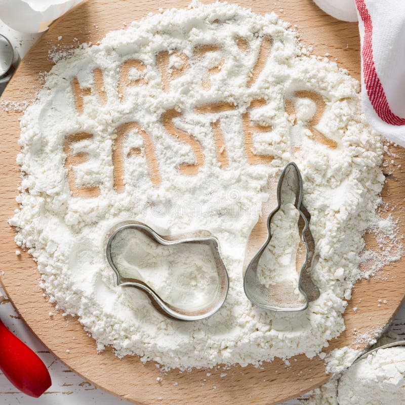 Easter Baking Concept - Kitchen Utencils Stock Photo - Image of home ...