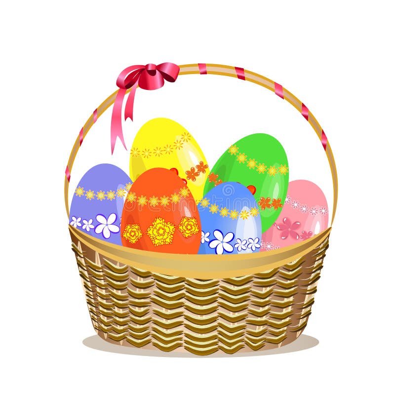 Easter Basket Theme Image 1 Stock Vector - Illustration of artwork ...