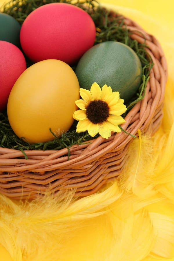 Easter Basket stock image. Image of springtime, isolated - 519901