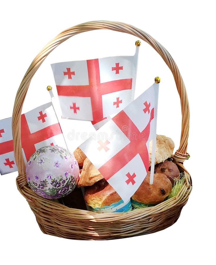 Easter basket in Georgia stock photo. Image of cake - 316892762