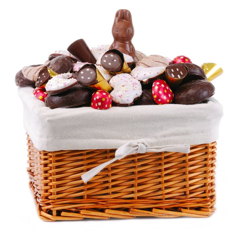 Easter basket with sweets stock photo. Image of holiday - 7809150