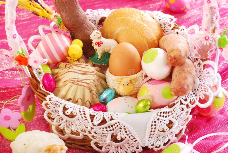 Easter bread basket stock photo. Image of bakery, fresh - 36696922