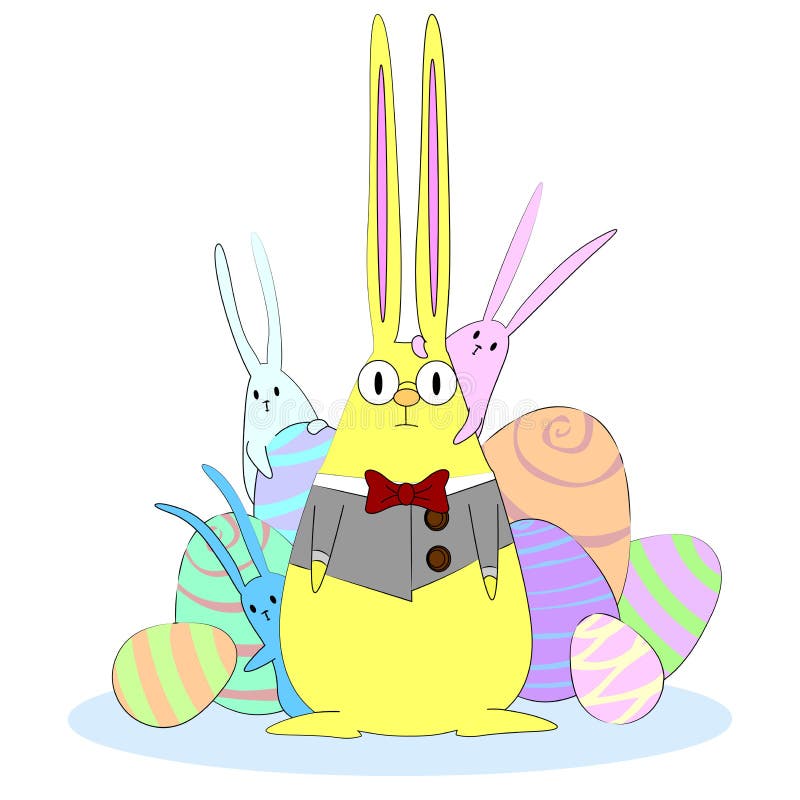 Easter stock illustration. Illustration of easter, animal - 86343289