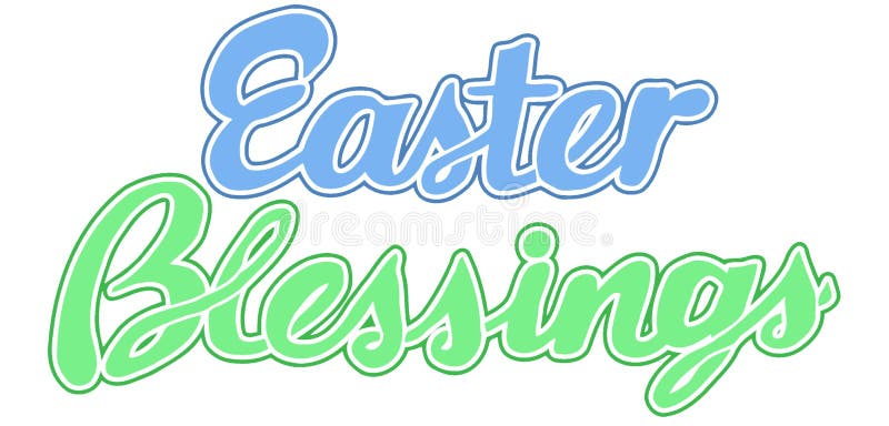 Easter blessings design stock vector. Illustration of green - 272144053