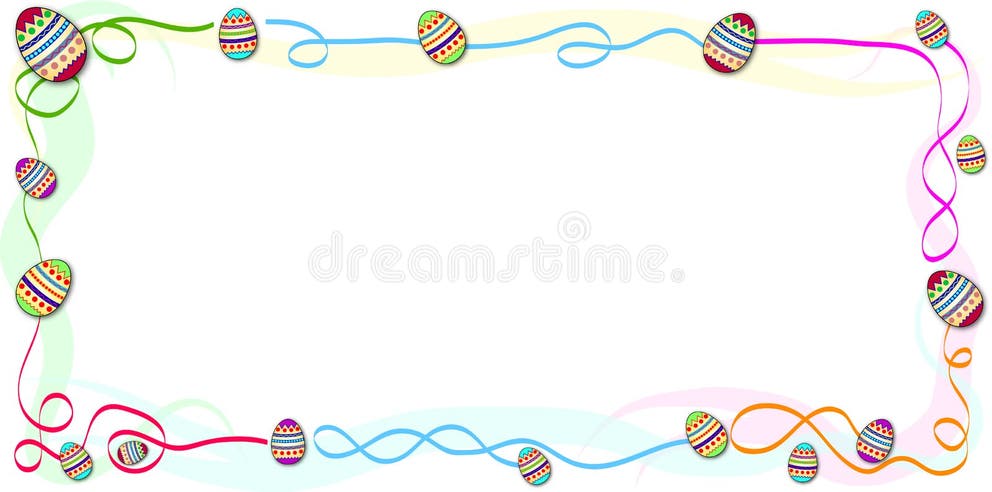 Easter border stock vector. Illustration of decorative - 4485993