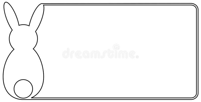 Easter Border Black And White