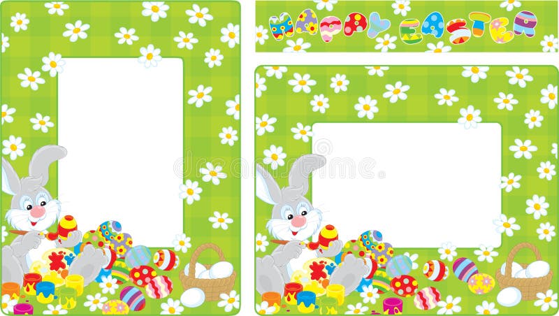 Easter borders stock vector. Illustration of holiday - 29411951