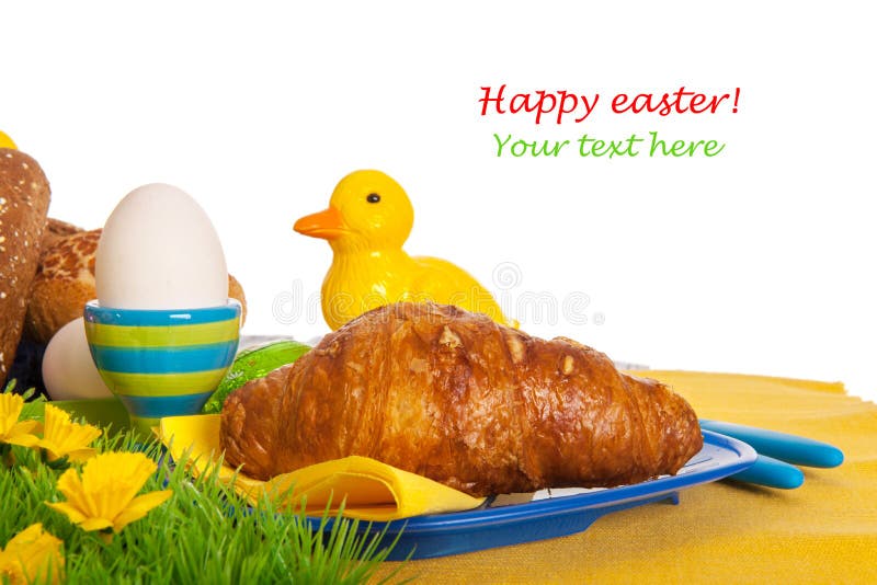 Easter breakfast stock image. Image of silver, seasonal - 2103469