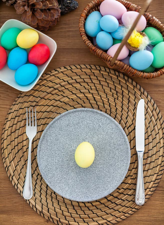 Easter Breakfast stock image. Image of flat, easter - 238509947