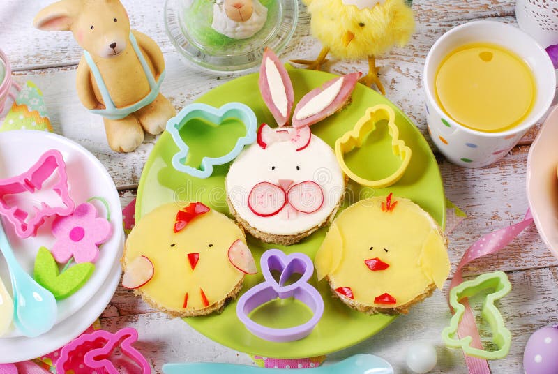 Funny Easter Breakfast for Child Stock Image - Image of easter, lamb ...