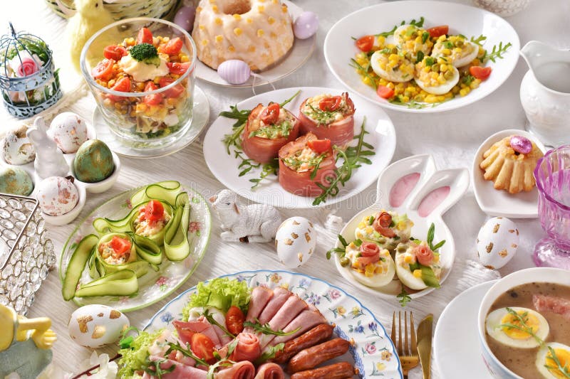 Eggs with Parma Ham for Easter Stock Image - Image of eggs, holiday ...