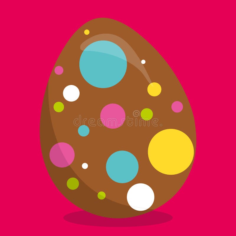 Easter Brown Egg Color Dots 11 Stock Vector - Illustration of vector ...