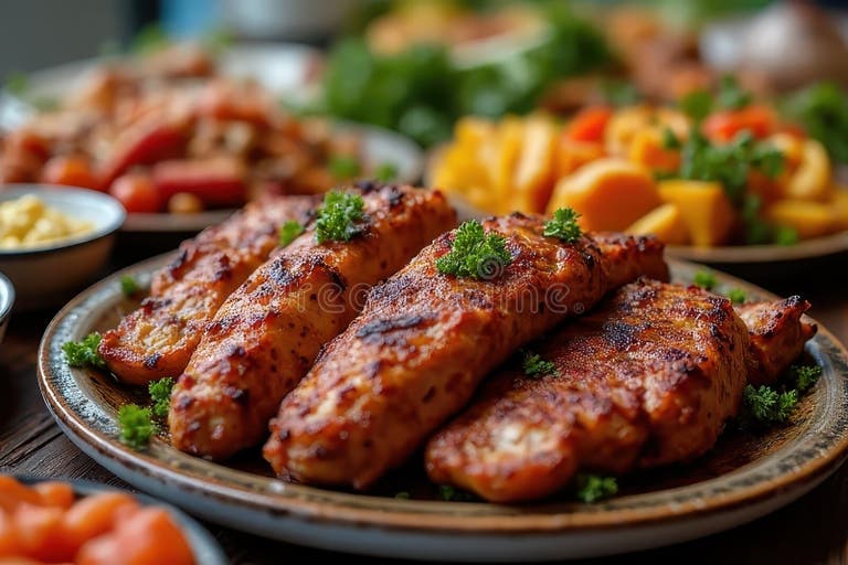 Easter Brunch Grill and Barbeque Menu Stock Illustration - Illustration ...