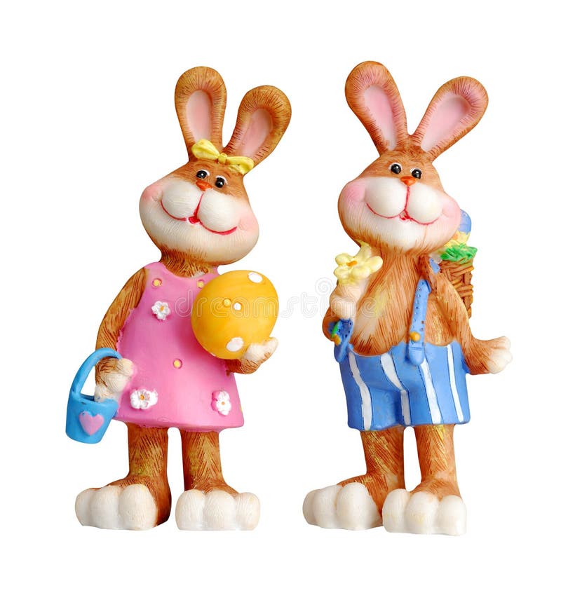 Easter bunnies stock image. Image of painted, adorable - 4467197