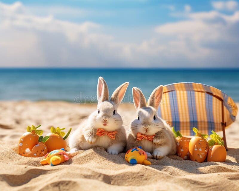 Beach Bunnies Stock Illustrations – 160 Beach Bunnies Stock ...