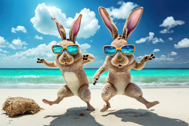 Beach Bunnies Stock Illustrations 194 Beach Bunnies Stock