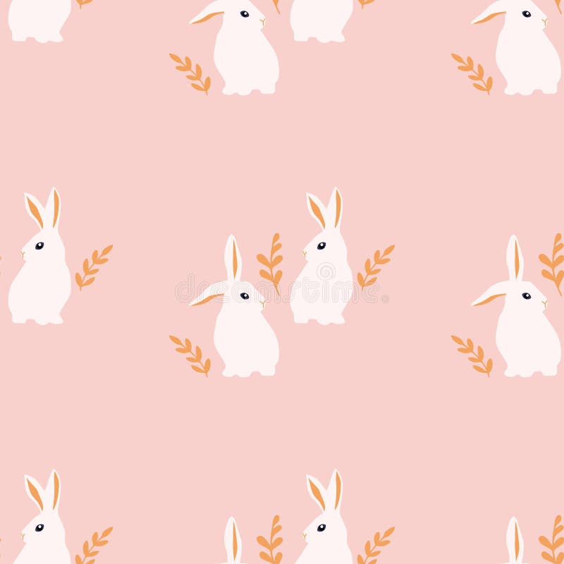 Easter Bunnies. Vector Background Seamless Pattern EPS Stock Vector ...