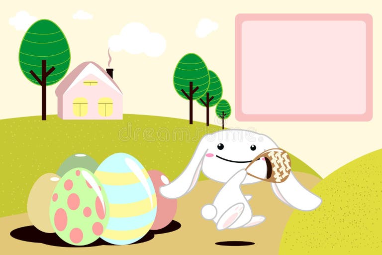 Easter Bunny Laying Eggs Stock Illustrations – 44 Easter Bunny Laying ...