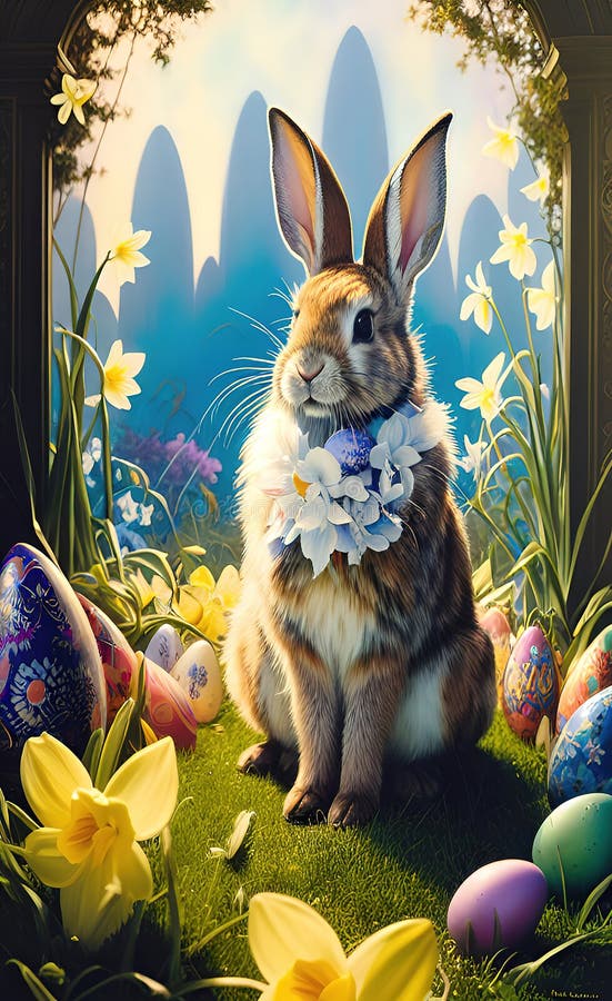 Easter Bunny - AI Generated Stock Illustration - Illustration of ...