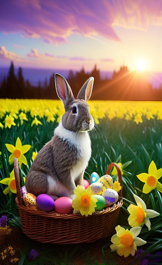 Easter Bunny - AI Generated Stock Illustration - Illustration of ...