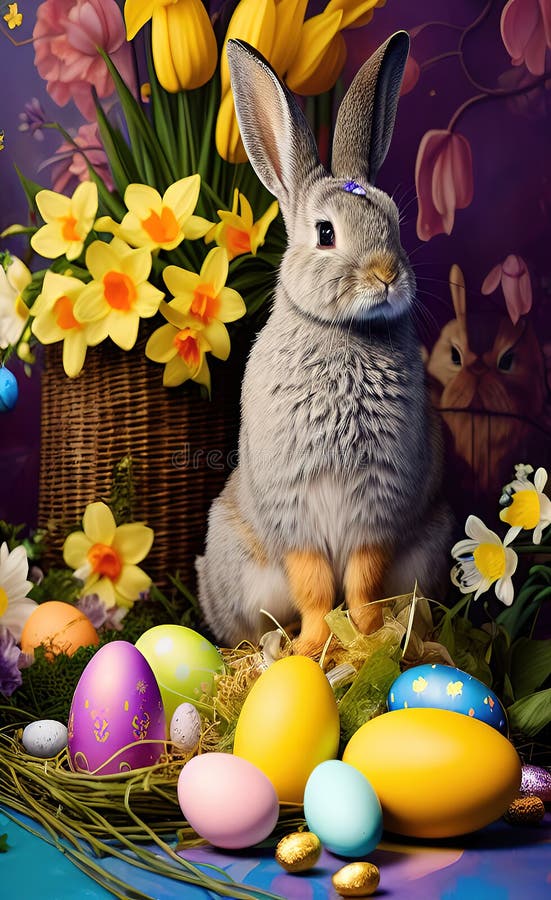 Easter Bunny - AI Generated Stock Illustration - Illustration of ...