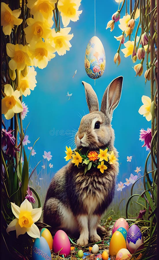 Easter Bunny - AI Generated Stock Illustration - Illustration of easter ...