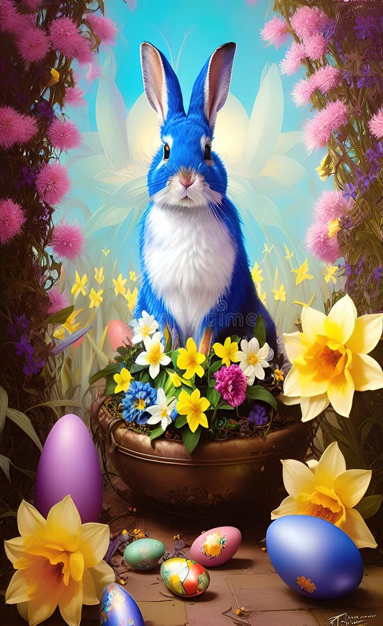 Easter Bunny - AI Generated Stock Illustration - Illustration of ...