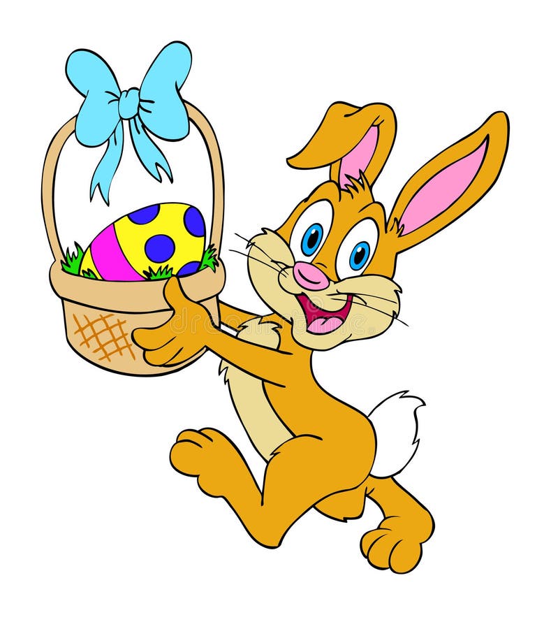 Easter Bunny and Easter Eggs Stock Vector - Illustration of bunny ...