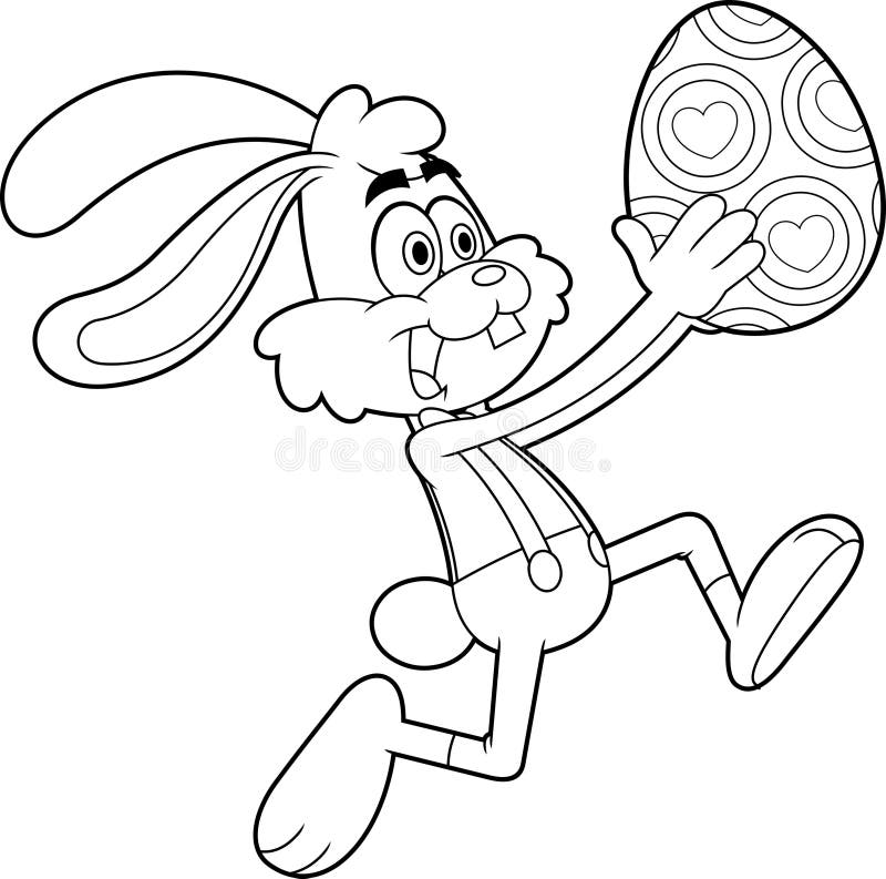 Running Rabbit Outline Stock Illustrations – 761 Running Rabbit Outline ...