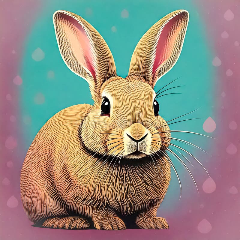 Easter Bunny with Card. Rabbit Looking at Camera. Cute Bunny Stock ...