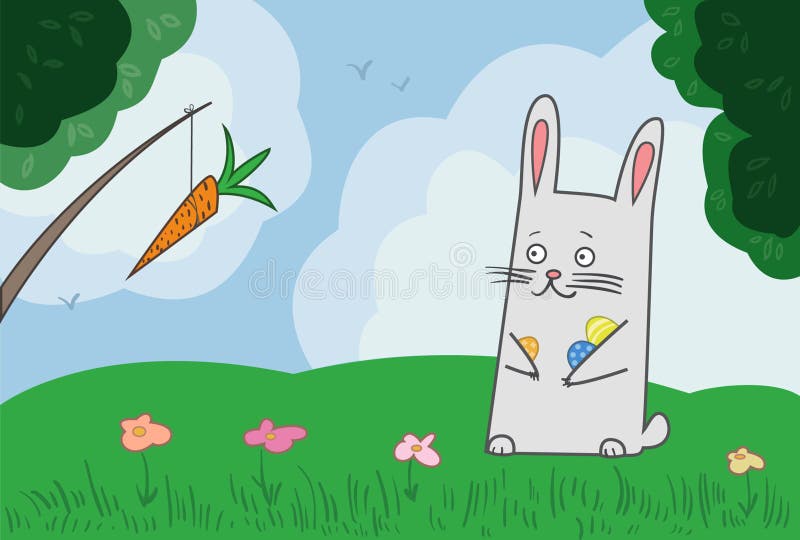 Easter Bunny Fishing Stock Illustrations – 186 Easter Bunny Fishing ...