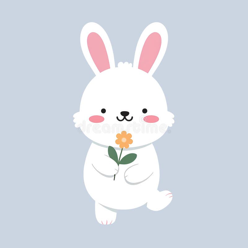Easter Bunny Cartoon Illustration Stock Illustration - Illustration of ...
