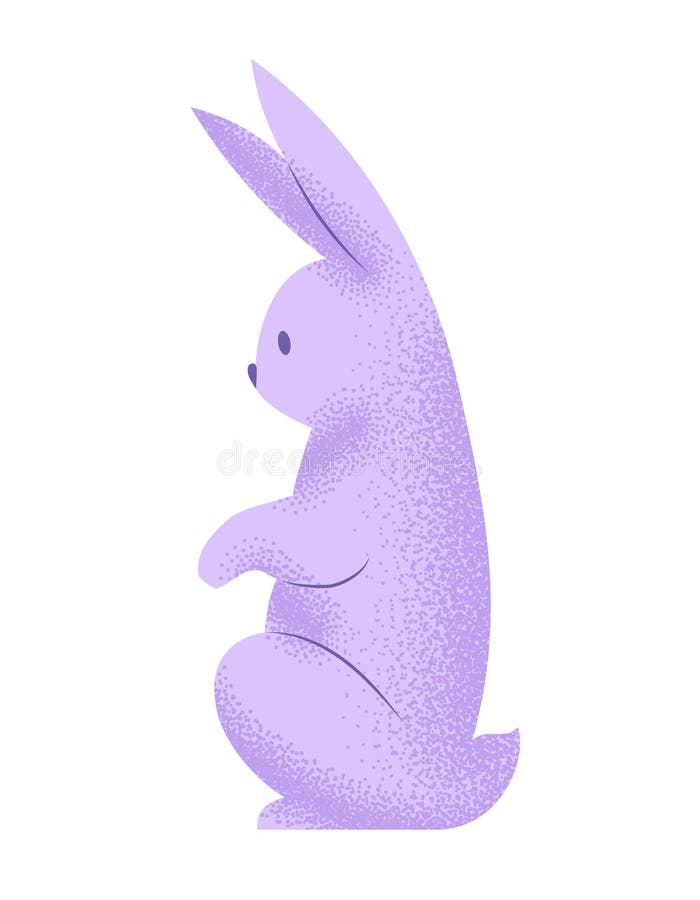 Easter Bunny Character Isolated on White Background. Vector ...