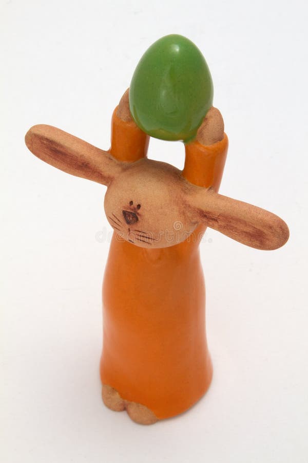 Easter bunny in clay stock image. Image of cuddly, easterbunny - 29367387