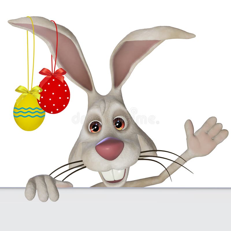 Easter Bunny Playing Football Stock Illustration - Illustration of ...