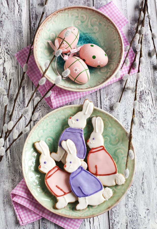 Easter bunny cookies stock image. Image of decor, dessert - 51006005