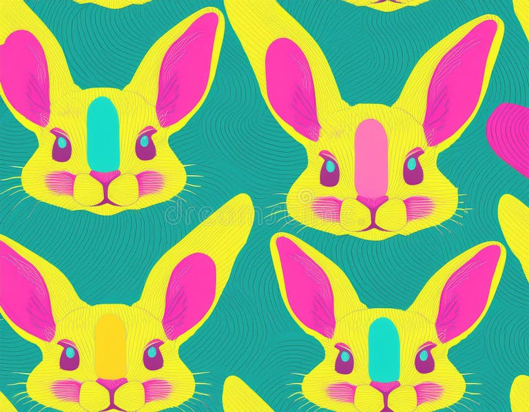 Easter Bunny Cute Spring Design Stock Image - Image of greeting, spring ...