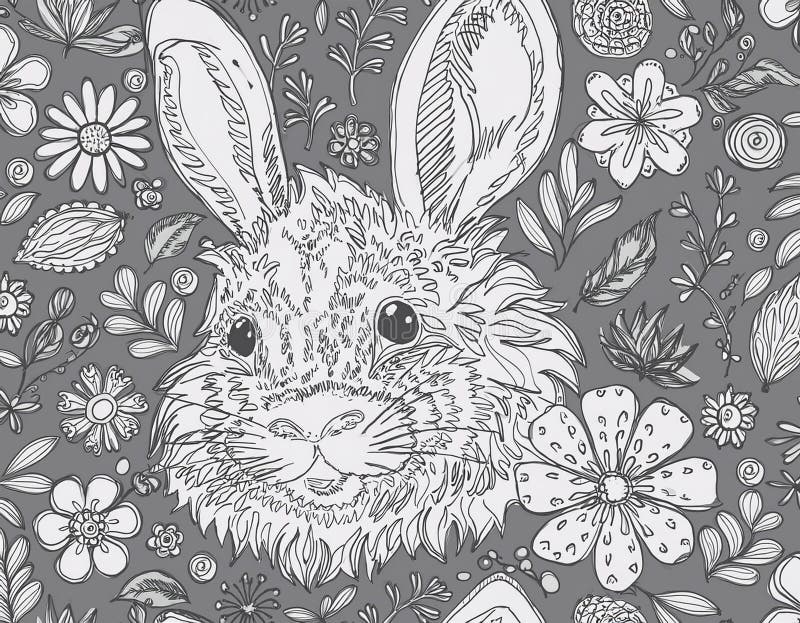 Easter Bunny Cute Spring Design Stock Image - Image of cute, rabbit ...