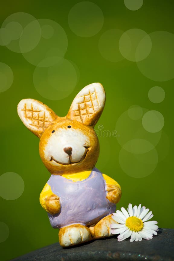 Easter bunny stock image. Image of season, lizard, funny - 39437001