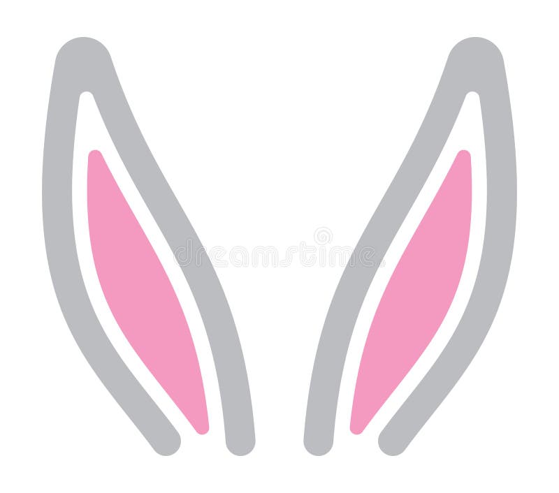Easter bunny ears stock vector. Illustration of element - 220532376