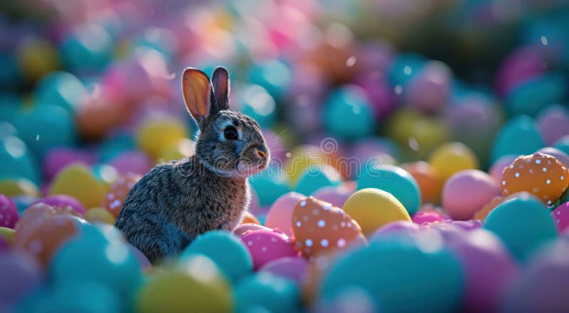 Easter Bunny with Easter Eggs Easter Bunny and Easter Eggs Easter Bunny ...