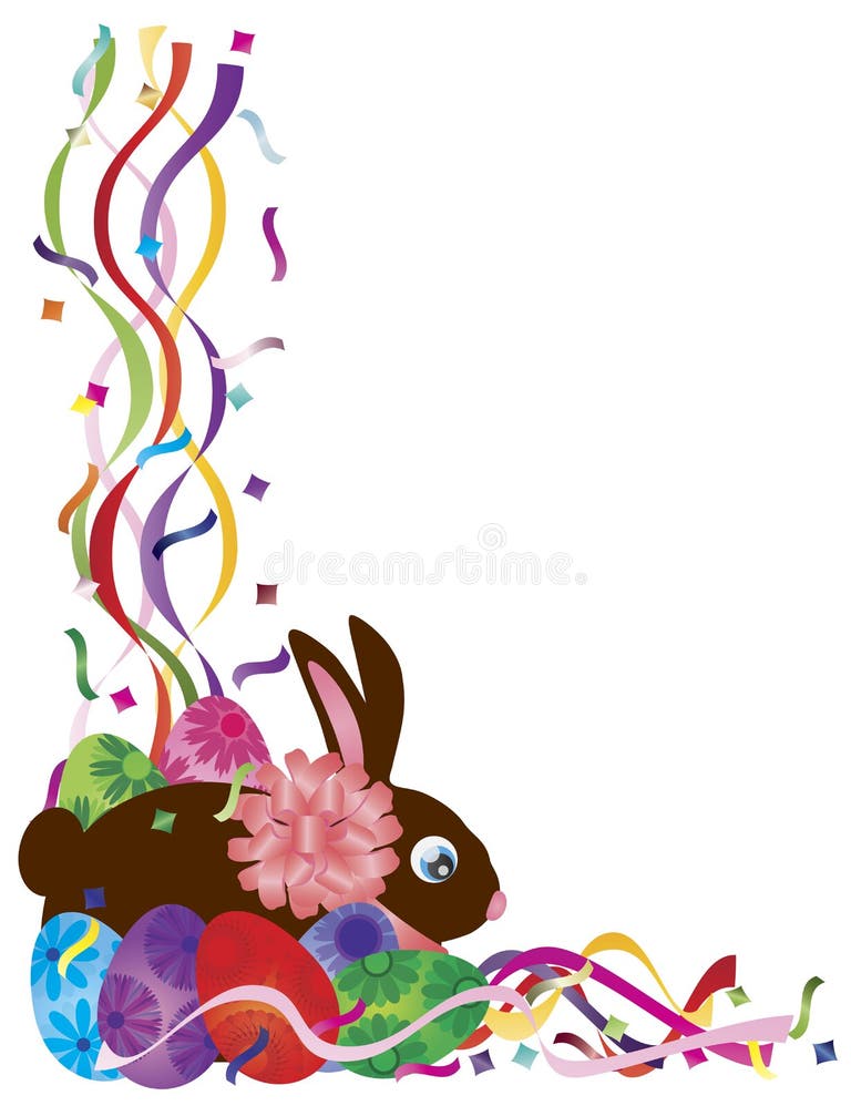 Easter Bunny Border Stock Illustrations – 9,916 Easter Bunny Border ...