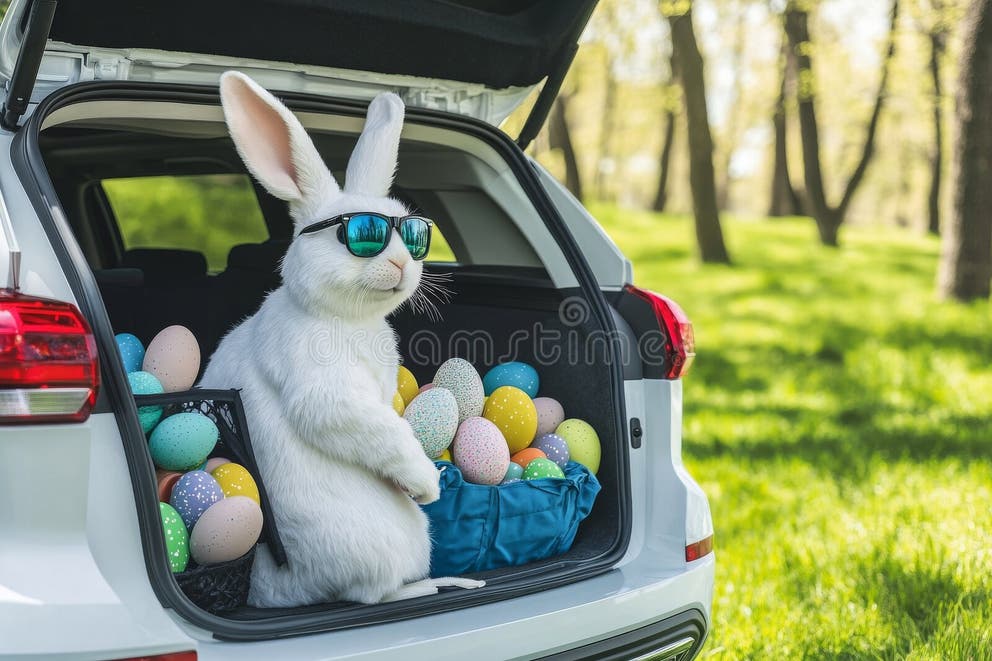 The Easter Bunny and Easter Eggs Create a One-of-a-kind Foundation for an Innovative Artwork and ...