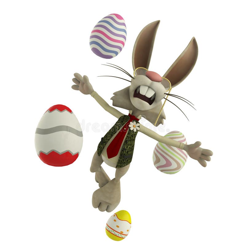 Easter Bunny Chopper 1 stock illustration. Illustration of chill - 1971714