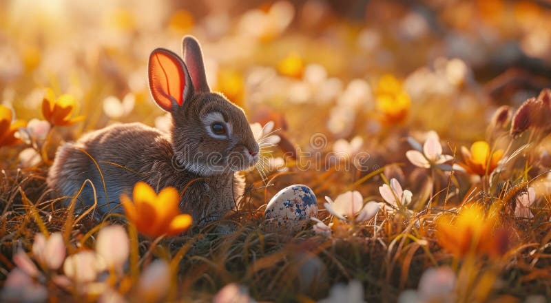 Easter Bunny in the Forest Easter Bunny in the Grass Rabbit in the ...